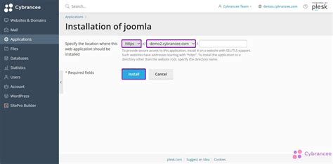 Installing Joomla In Plesk Cybrancee Knowledgebase