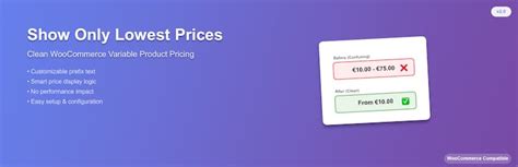 Show Only Lowest Prices In Variable Products For Woocommerce Wordpress Plugin