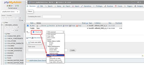 How To Repair Mysql Databases And Tables