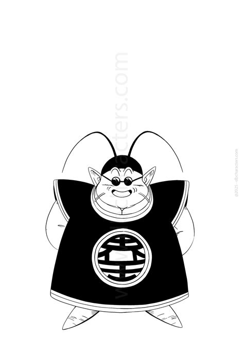 King Kai Dragon Ball Character Redrawn In Manga Style Dbcharacters