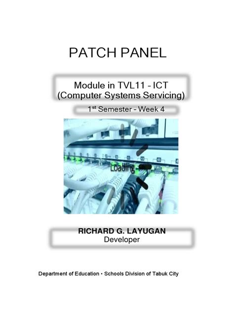 Tvl Css 4th Module Final Pdf Computer Network Electrical Connector