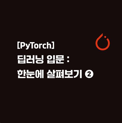 [pytorch] 딥러닝 입문 딥러닝 한눈에 살펴보기 골든래빗