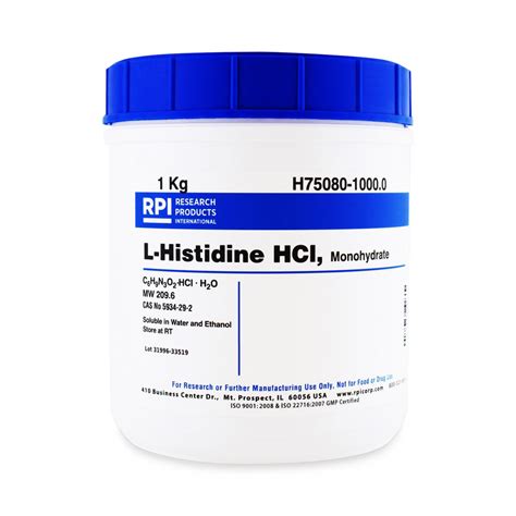 L Histidine Hcl Monohydrate Medline
