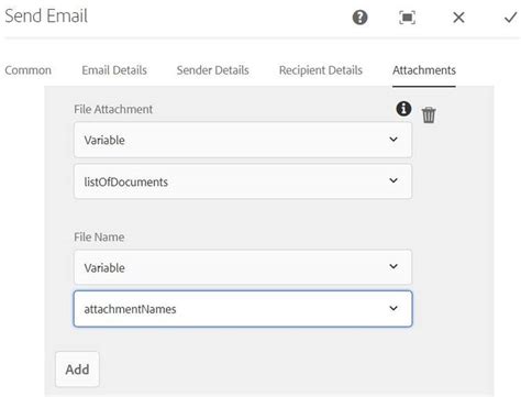 send adaptive form attachments adobe experience manager