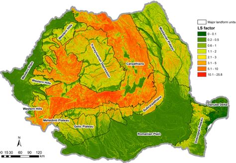 Slope Length And Steepness Factor Of Romania Download Scientific Diagram