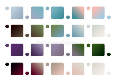 Set Of Color Gradient Fill Vector Swatches Stock Vector Illustration Of Gradient Swatches