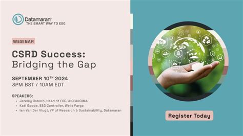Webinar Csrd Sustainability Esg Datamaran