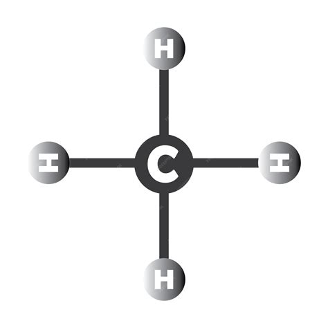 Premium Vector Methane Molecule Icon Vector Illustration Symbol Design