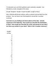 Analyzing ICU Patient Length Of Stay Data With Minitab Boxplot Course Hero
