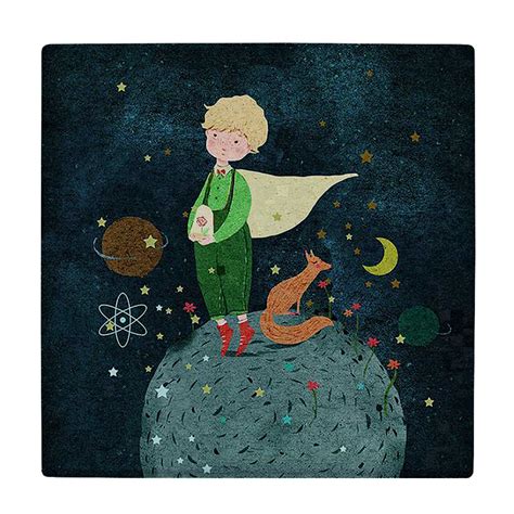 قیمت و خرید کاشی کارنیلا طرح نقاشی شازده کوچولو و روباه کد Wkk648