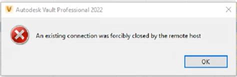 An Existing Connection Was Forcibly Closed By The Remote Host When