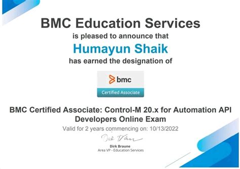 Humayun Shaik On Linkedin Thankyou Pankaj Pansare Bmc Software Wipro