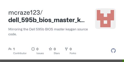 Github Mcraze123dell595bbiosmasterkeygen Mirroring The Dell