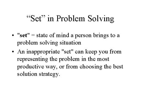 Problem Solving Shortcuts Through The Problem Space Problem