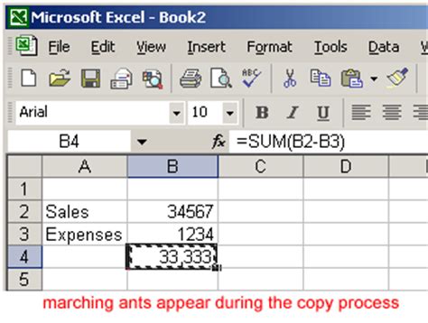 Excel XP Moving Copying And Deleting Cell Contents