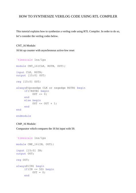 pdf rtl compiler synthesis dokumen tips