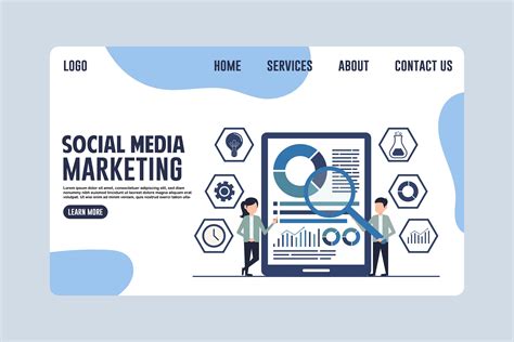 Landing Page Social Media Marketing Graphic By Ozan Id · Creative Fabrica