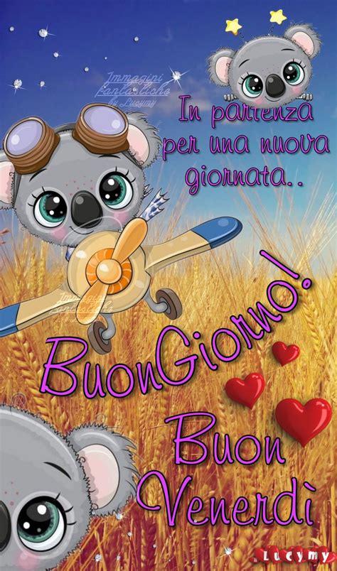 Buongiorno E Buon Venerd Piovoso Dicendo Immagine