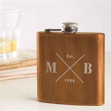 Personalised Engraved Hip Flask For Him By Dust And Things