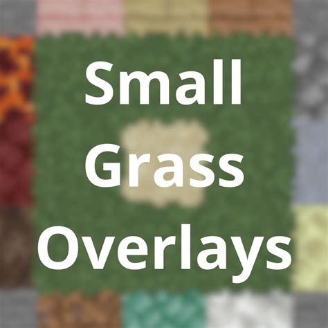 Small Grass Overlays Minecraft Resource Packs Curseforge
