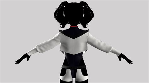 Cuberpunk Edgerunner Lucy Outfit Marvelous Designer Project Obj 3d