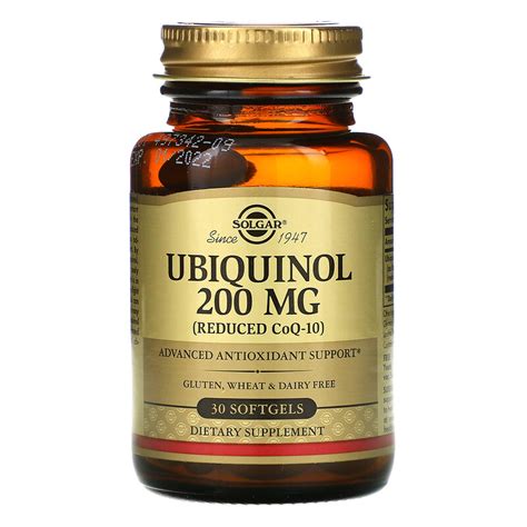 Убихинол Solgar Ubiquinol 200 мг Softgels 30 капсул — купить недорого в ...