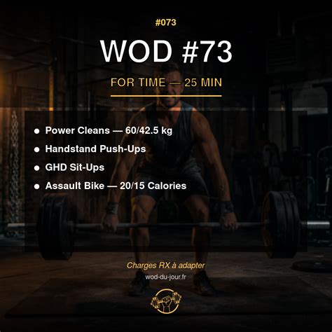 Wod Tous Nos Entraînements De Force Dendurance Et Dagilité