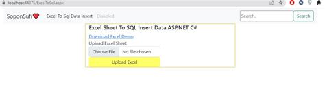 GitHub SoponSufi ExcelToSQL Excel To SQL Data Import