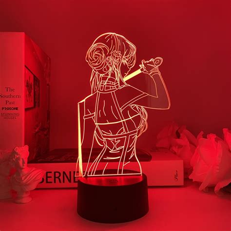 โคมไฟตั้งโต๊ะ Led อะคริลิค ลายการ์ตูนอนิเมะ 3d พร้อมรีโมตชาร์จ Usb สําหรับตกแต่งบ้าน Th