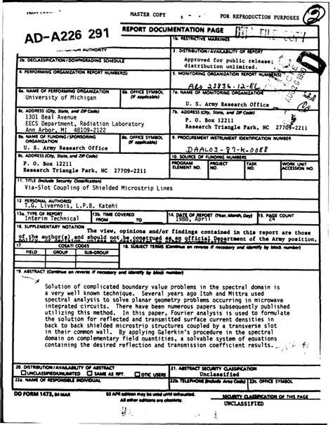 Pdf Via Slot Coupling Of Shielded Microstrip Lines