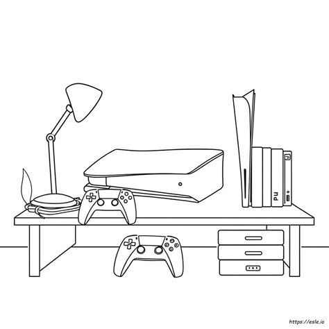Halaman Mewarnai Ps5 Menggambar Ps5