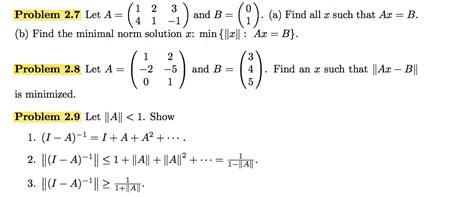 Solved Problem Let A And B A Find All X Such Chegg Com