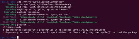 Issue In Compiling FLOWUnsteady Issue Byuflowlab FLOWUnsteady GitHub