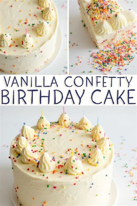 Vanilla Confetti Birthday Cake A Celebration In Every Bite Confetti