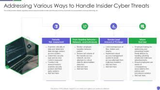 Managing Critical Threat Vulnerabilities And Security Threats Addressing Various Ways To Handle