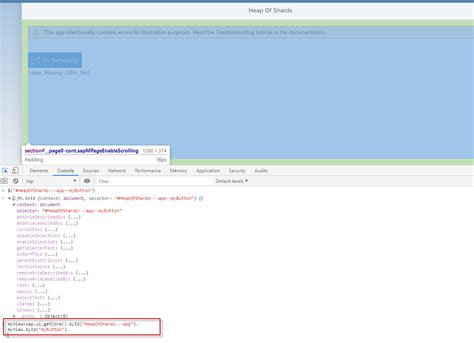 Sapui5 Topic Troubleshooting No Response Inside Browser Console