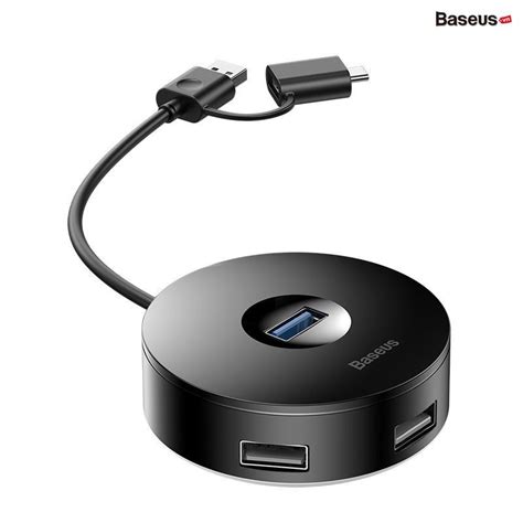 Baseus Round Box Hub Adapter（type C Usb A To Usb3 0 1 Usb2 0 3）