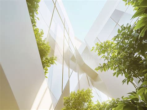 A Modern Architectural Design Featuring Sleek Angular Buildings With A Modern Architectural Design Featuring Sleek Angular Buildings With