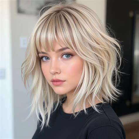 25 Fierce Blonde Wolf Cut Ideas With Bangs Youll Love Hair Style