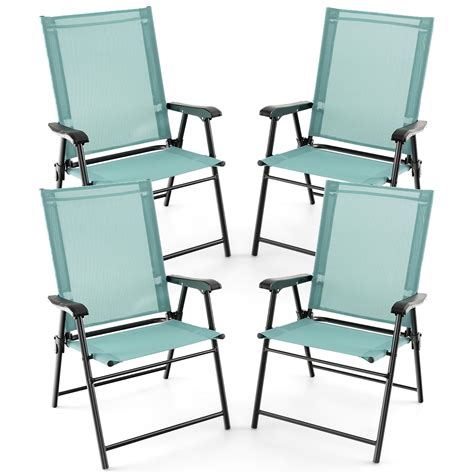 Lark Manor™ Antiwan Fabric Patio Folding Chair Set Of 4 And Reviews Wayfair