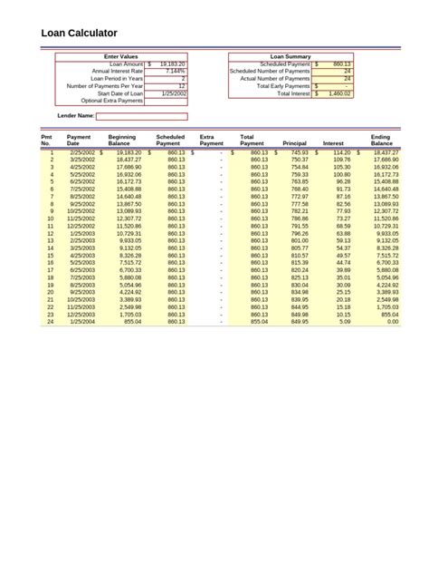 Amortizationschedule Pdf Loans Interest
