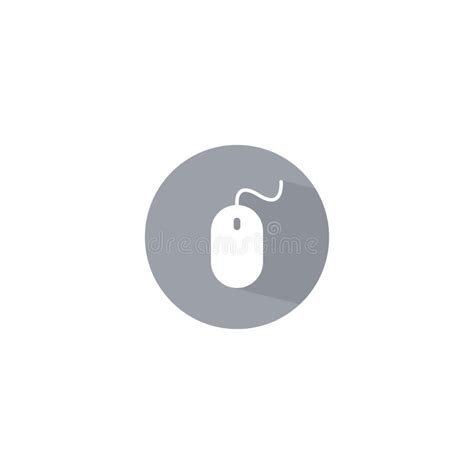 Computer Mouse Icon Vector In Trendy Flat Style Hardware Symbol