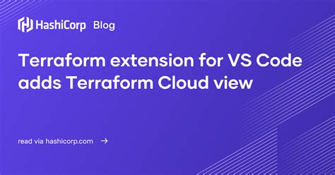 Terraform Extension For Vs Code Adds Terraform Cloud View