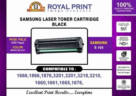 Black Samsung 104 Laser Toner Cartridge at ₹ 700/piece in Chennai | ID ...