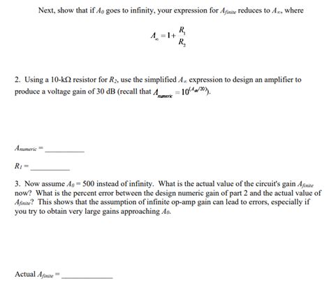 Solved Non Inverting Amplifier The Following Amplifier Chegg