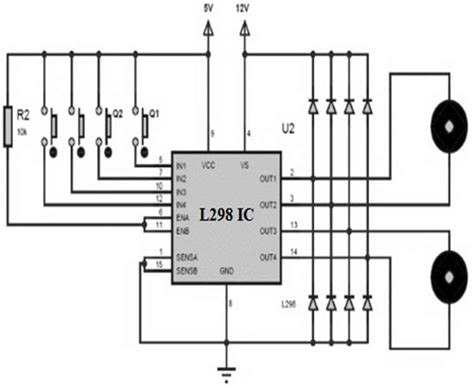 L298n Motor Driver Ic Pin Configuration And Its Applications Semiconductor For You