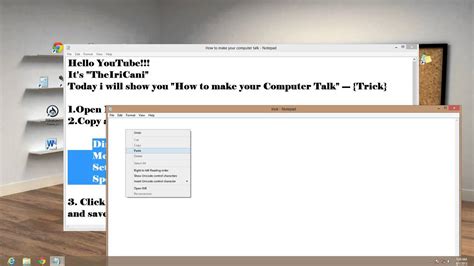 how to make your computer talk youtube
