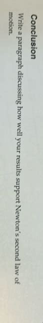 [solved] Conclusion Write A Paragraph Discussing How Well Y