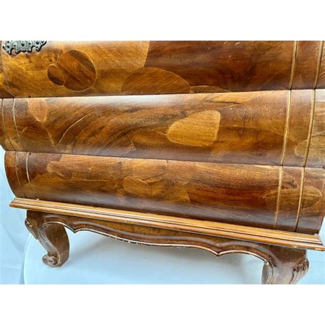 Mid 20th Century Vintage Burl Wood Book Stack Side Table Chairish