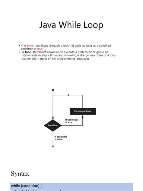 Java While Loop Pdf